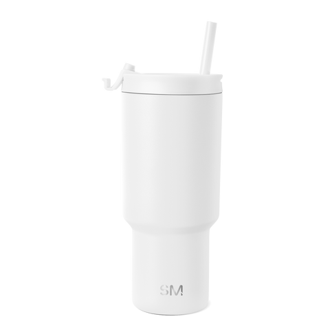 Trek Tumbler with Flip Lid and Straw - 30oz - Winter White (M) – Simple ...