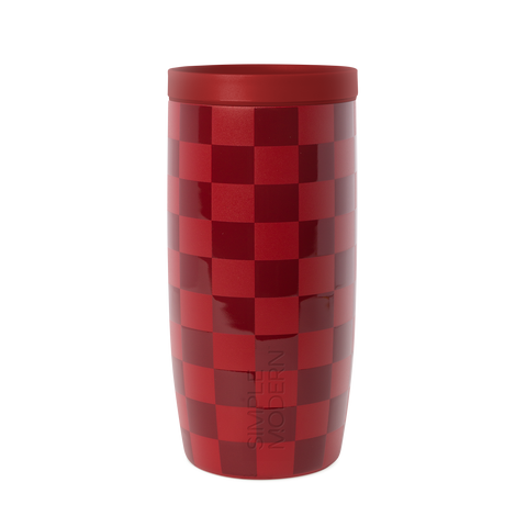 Voyager Tumbler - Signature - 16oz - Red Cottage Checkmate – Simple ...