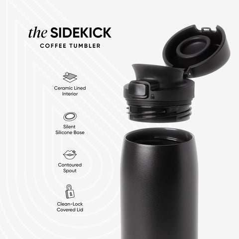 Sidekick Tumbler - 16oz - Midnight Black – Simple Modern Custom